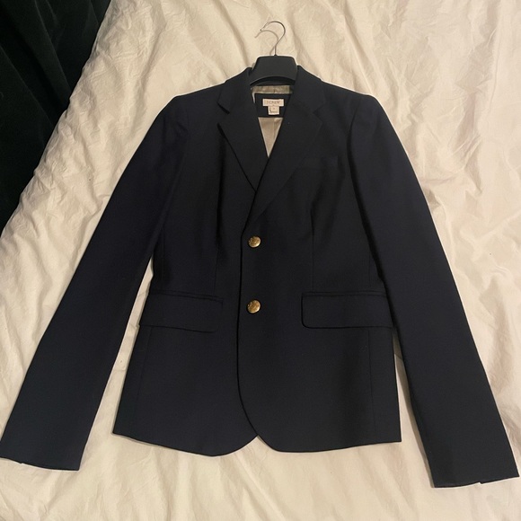 J. Crew | Jackets & Coats | J Crew Navy Blue Suit Jacket | Poshmark